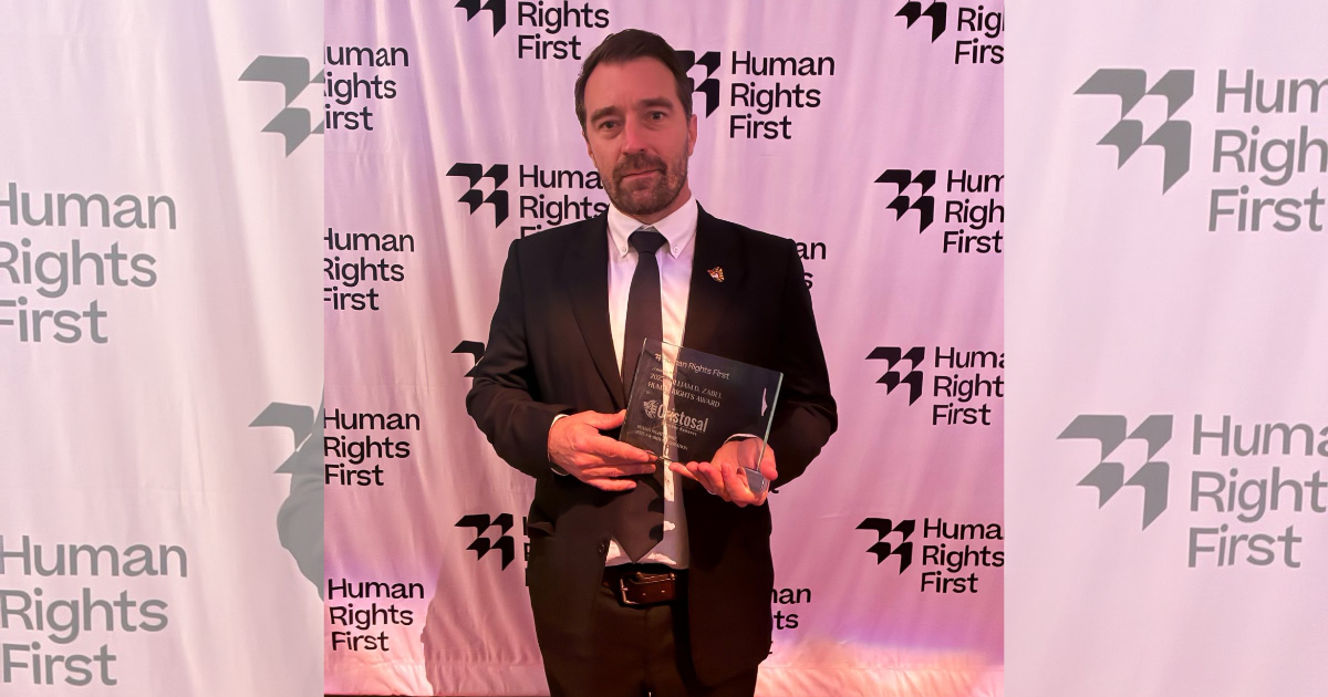 Cristosal es galardonado con el Premio de Derechos Humanos William D ...